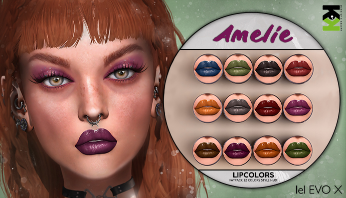 Second Life Marketplace Sick Amelie Lipstick Lel Evox 7999
